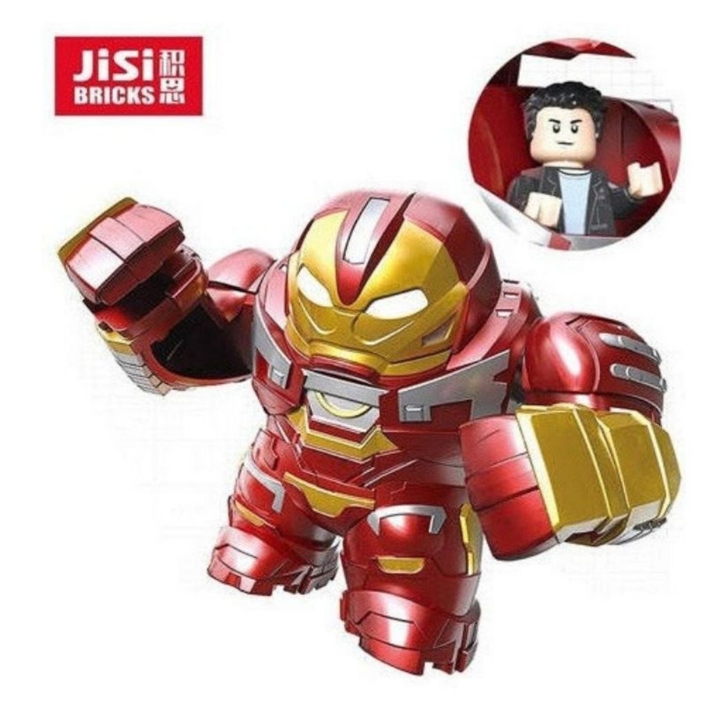 READY STOCK & FAST DELIVERY DECOOL JISI MINI HULKBUSTER FIGURE BUILDING ...