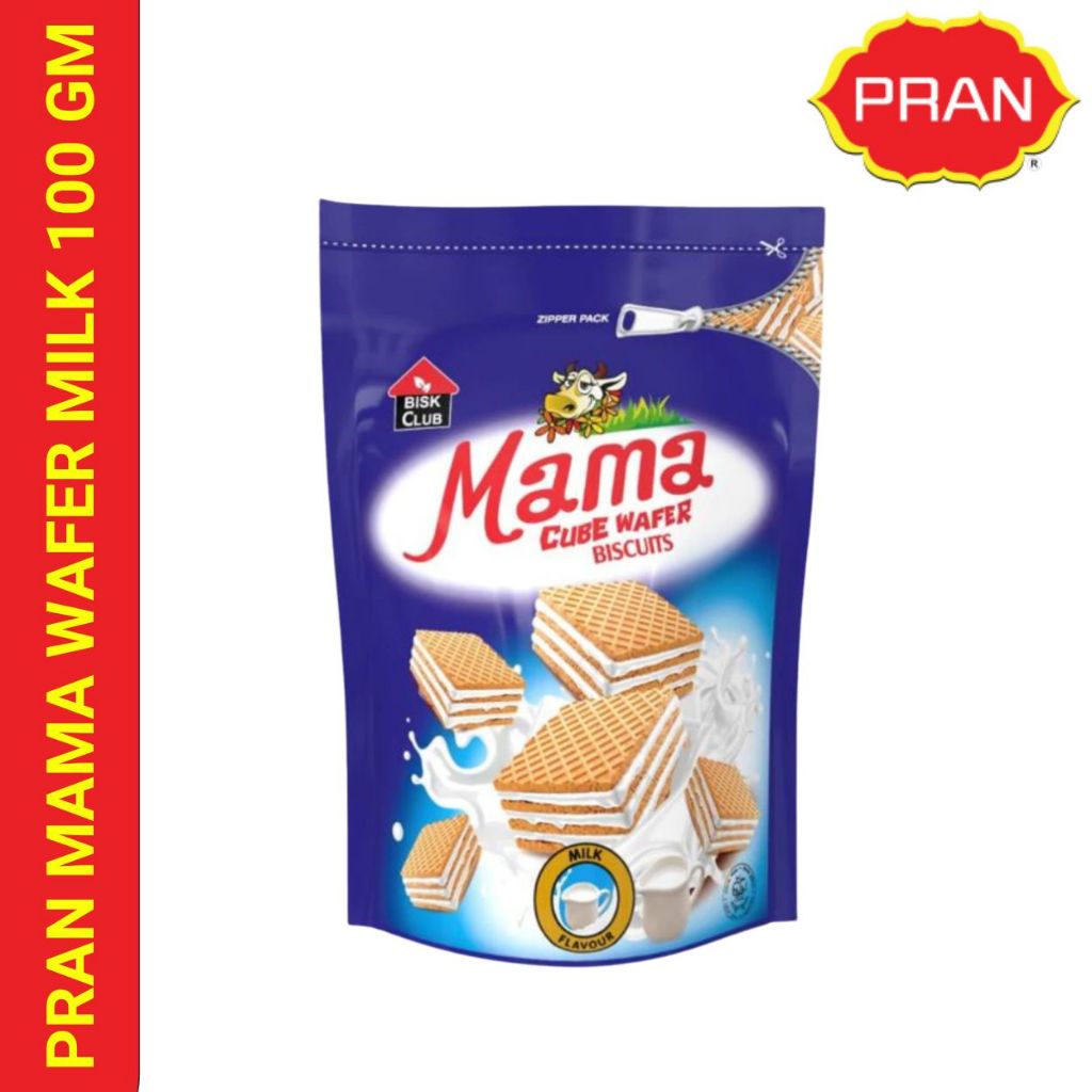 PRAN MAMA CUBE WAFER MILK 100 GM | Shopee Malaysia