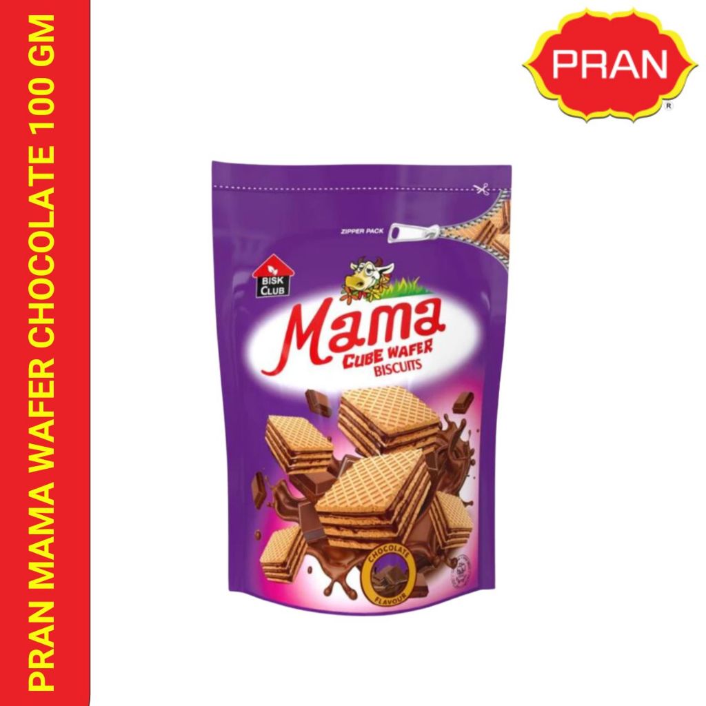 PRAN MAMA CUBE WAFER CHOCOLETATE 100 GM | Shopee Malaysia