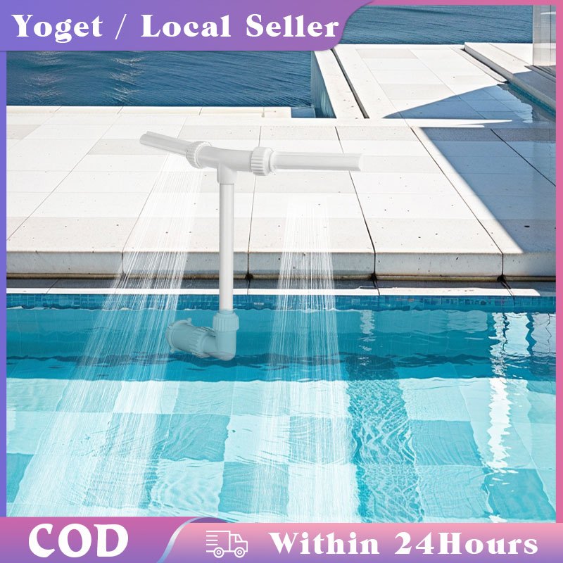 Swimming Pool Waterfall Fountain Spray / 360° Adjustable Cooling Jet ...