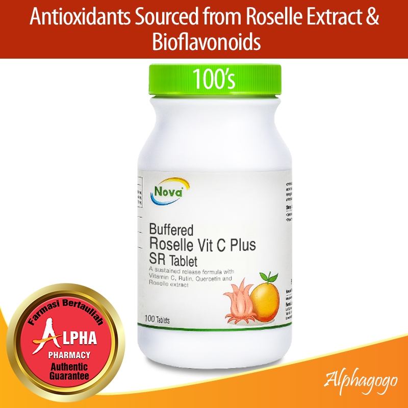 Nova Buffered Roselle Vit C Plus SR Tablet (30 Tablets / 100 Tablets ...