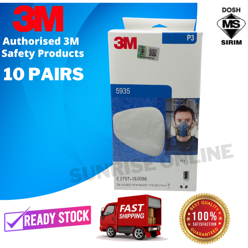 [ORIGINAL] 3M 5925 P2 R & 5935 P3 R Particulate Filter Replace 5N11 ...