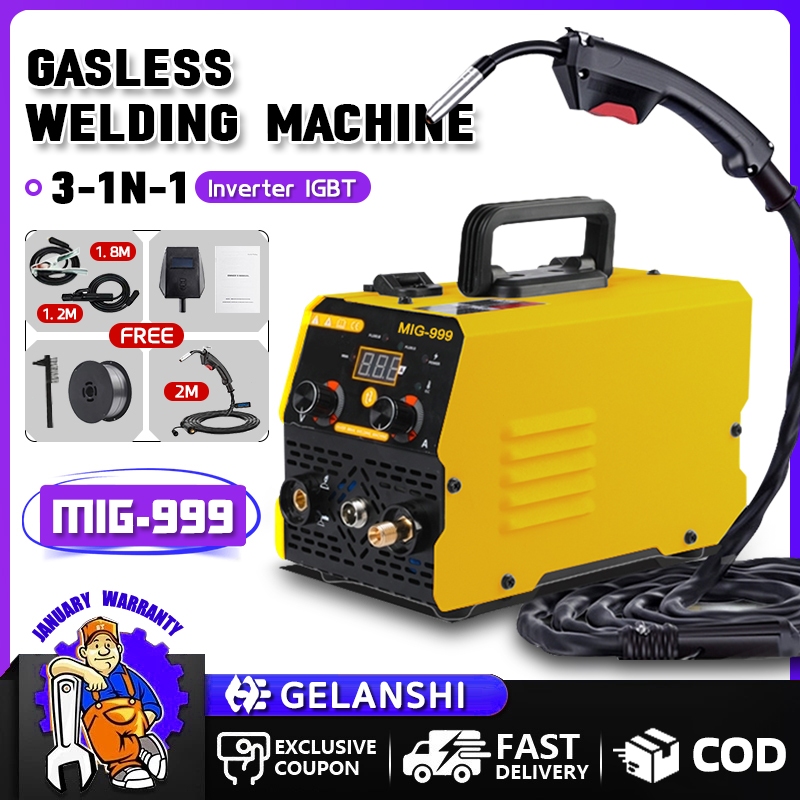 MIG-999 welding machine 3in1 Gasless welding machine Portable IGBT ...