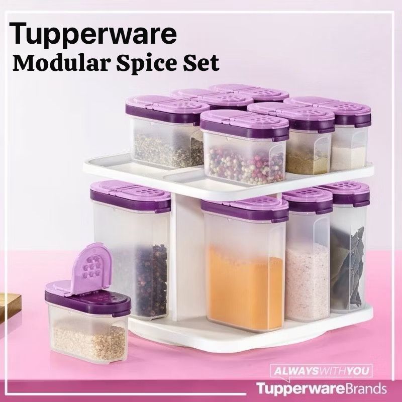 2'7592* Tupperware Modular Spice Set 8pcs/ Spice Saver/ Spice Rack/ RAK ...