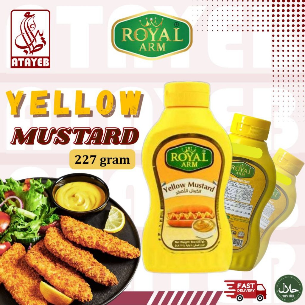 Royal Arm Yellow Mustard Sauce/Premium /Golden Mustard Sauce227g ...
