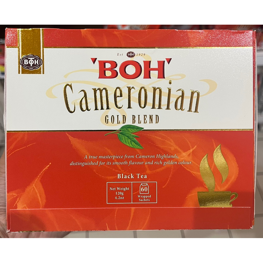 BOH Cameronian Gold Blend Black Tea Uncang 60s | Shopee Malaysia
