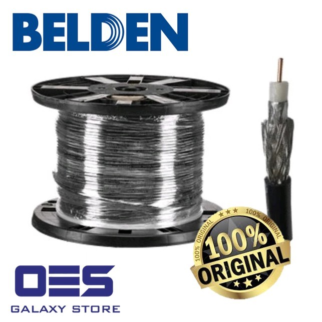 BELDEN YJ53449 010305M RG59 20AWG 0.8mm Solid Bare Copper Covered Steel ...
