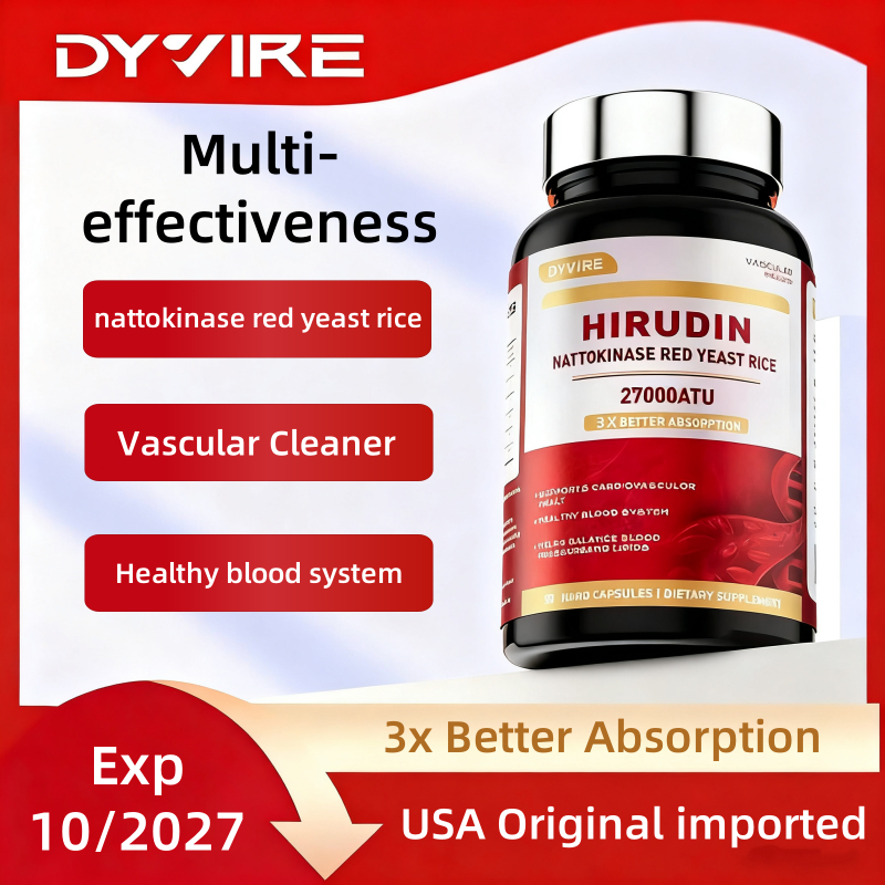 DYVIRE HIRUDIN Nattokinase Red Yeast Rice supplement Vascular nutrition ...