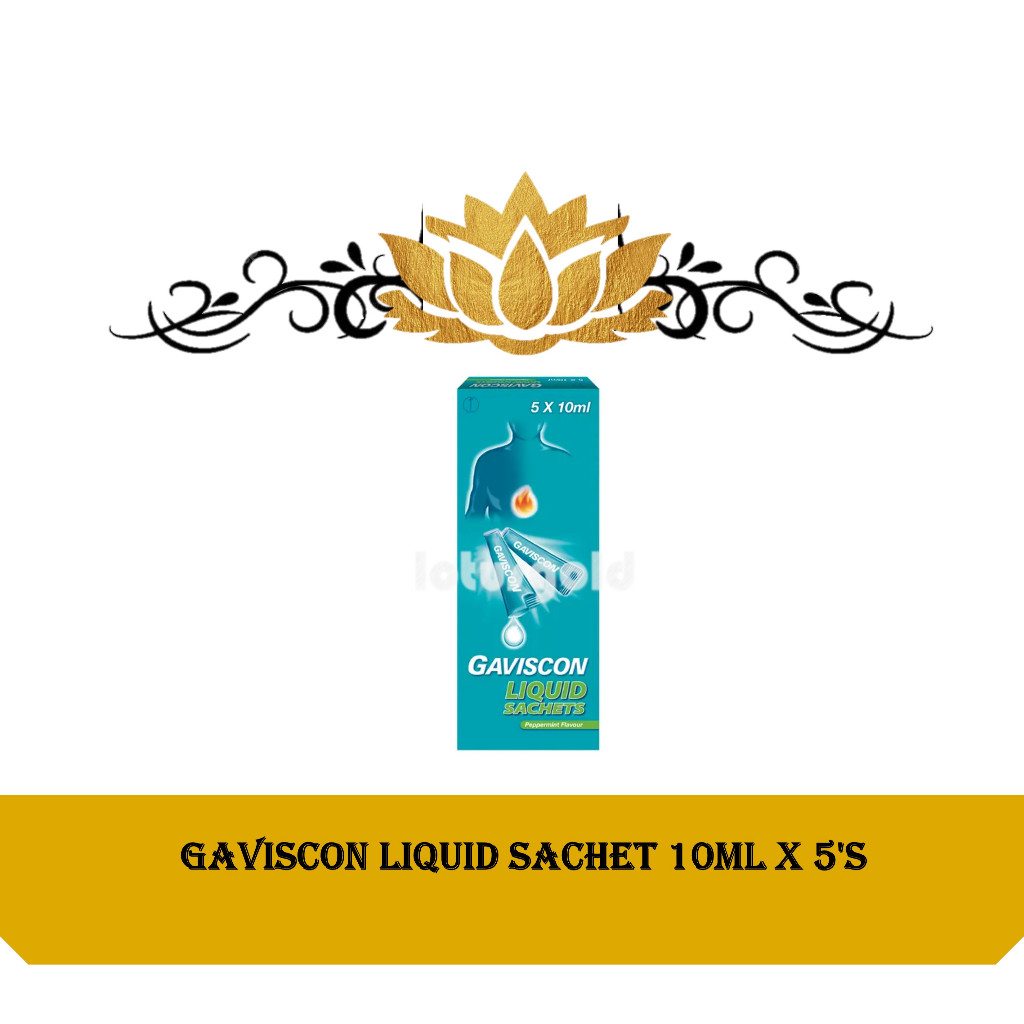 Gaviscon Liquid Sachet 10ml x 5's | Shopee Malaysia