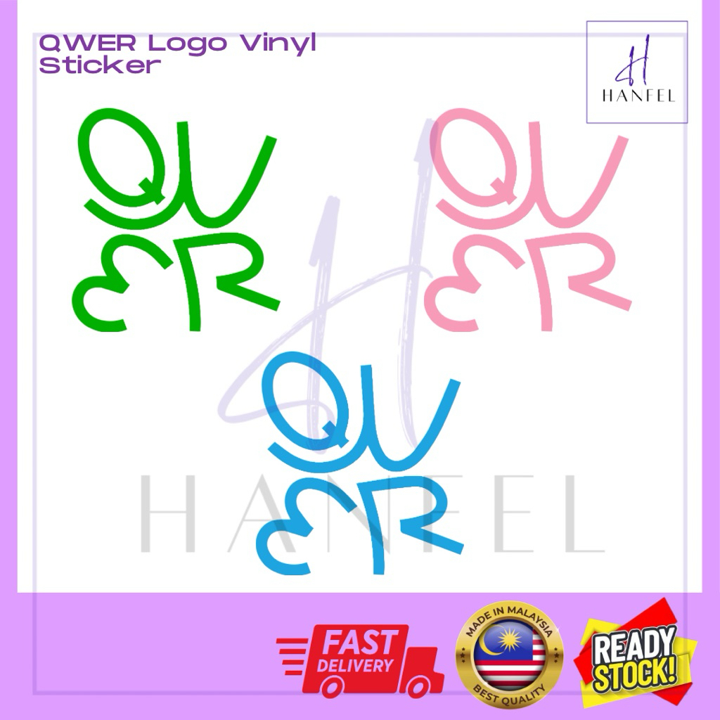 QWER KPOP Group Logo vinyl sticker / Decal sticker ( Die-cut) | Shopee ...