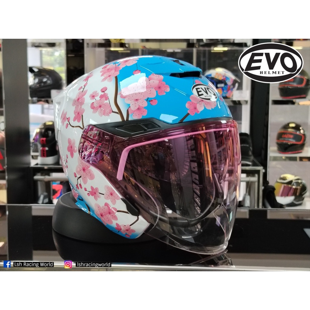 Evo RS9 Sakura Helmet (Free Color Visor) | Shopee Malaysia