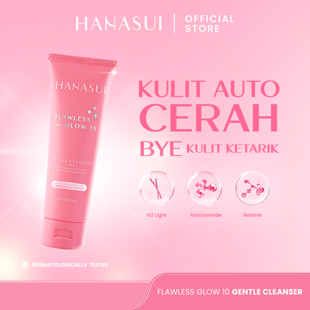Hanasui Flawless Glow 10 Power Gentle Cleanser (60ml) | Shopee Malaysia