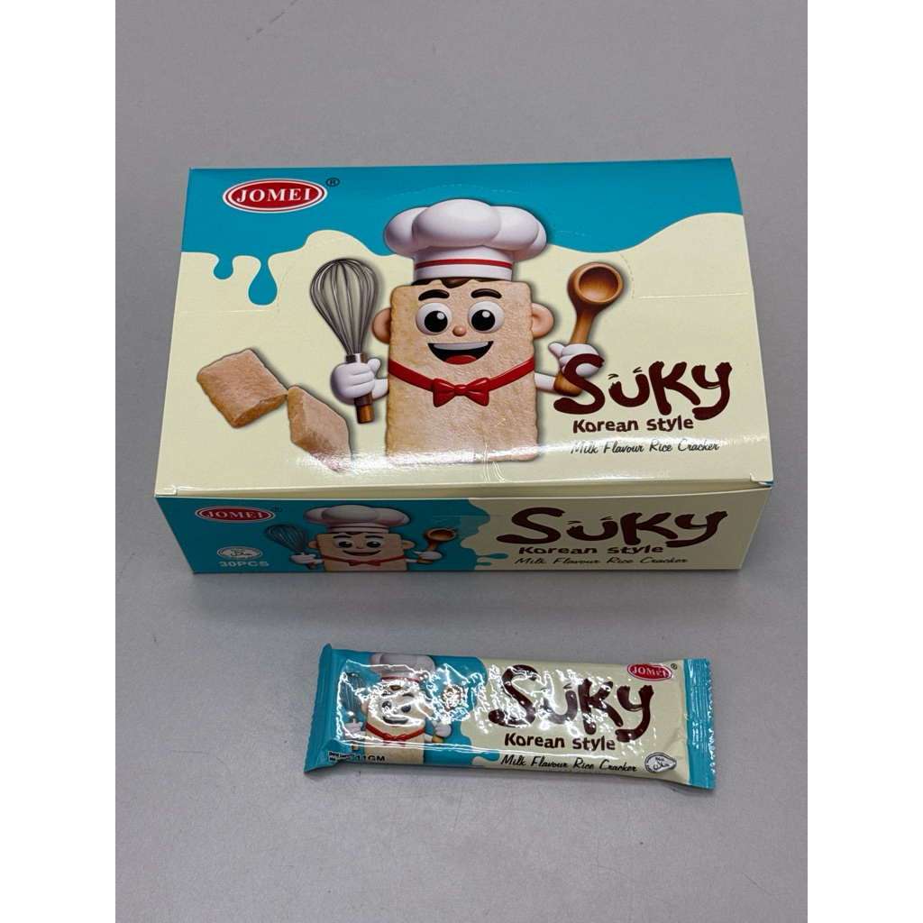 11g x 30pcs Jomei Suky Korean Style Milk Flavour Rice Cracker Halal ...