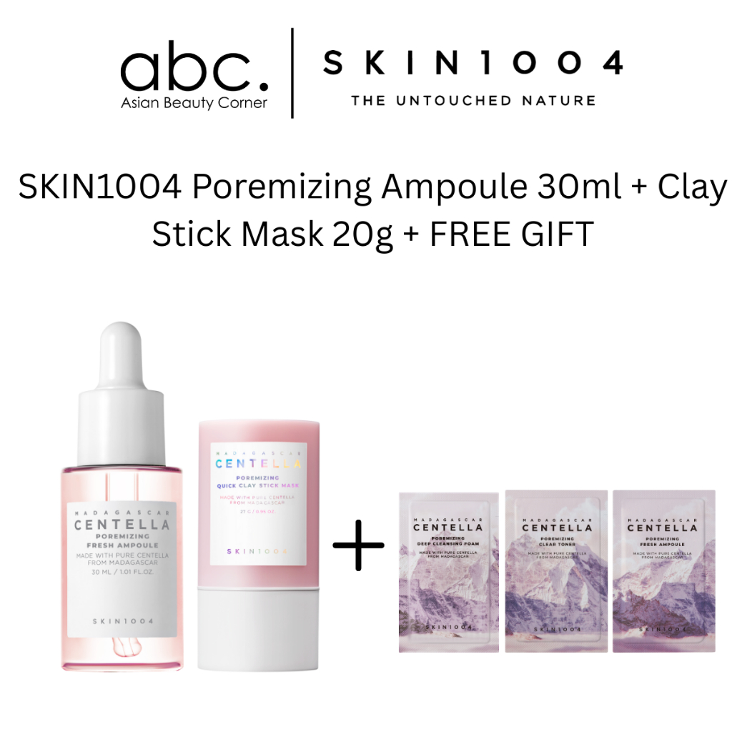 SKIN1004 Poremizing Ampoule (30ml) + Clay Stick Mask (20g) [Free Gift ...