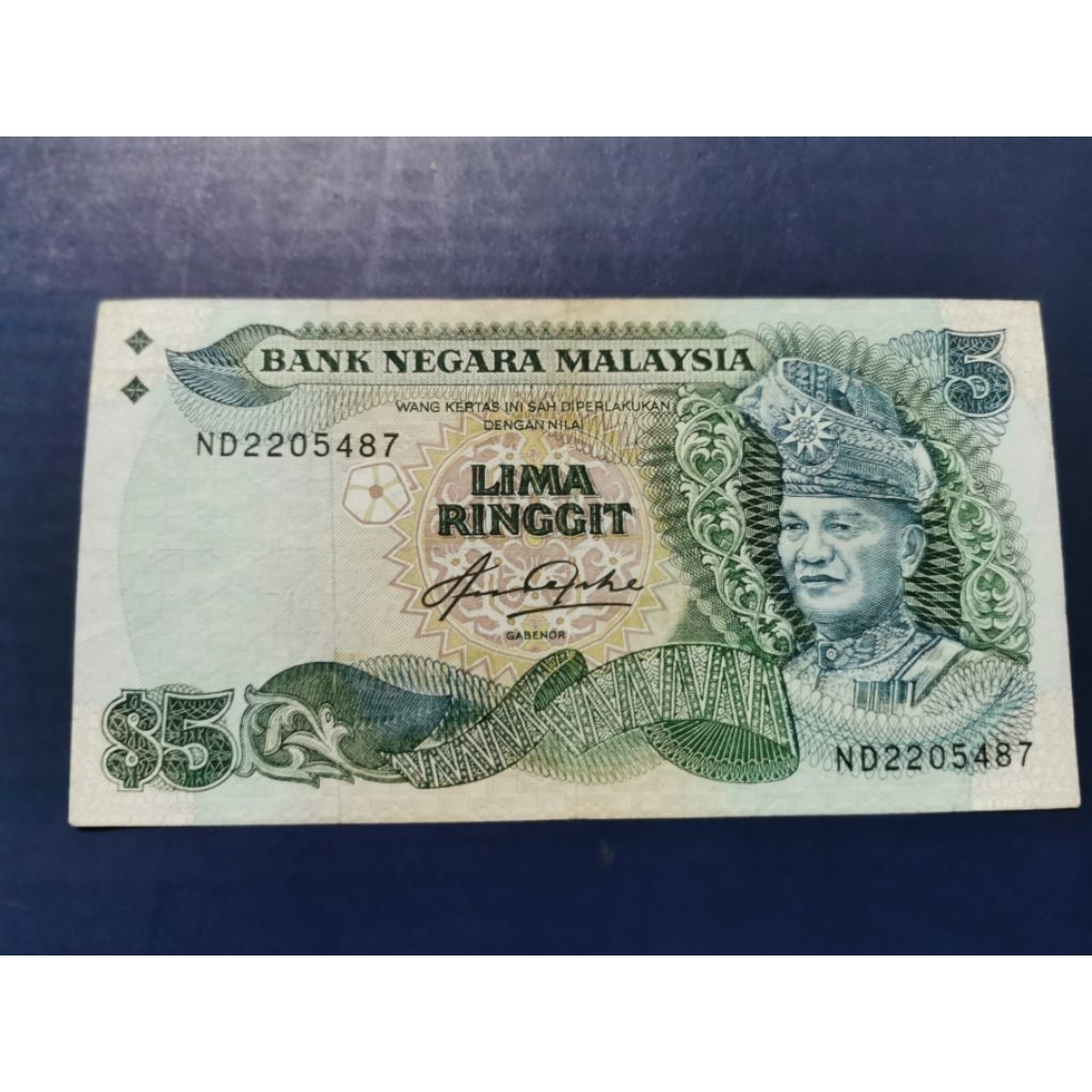 Offer M54 Banknote Malaysia Rm5 Siri 5 Flag Cross ND2205487 Condition ...