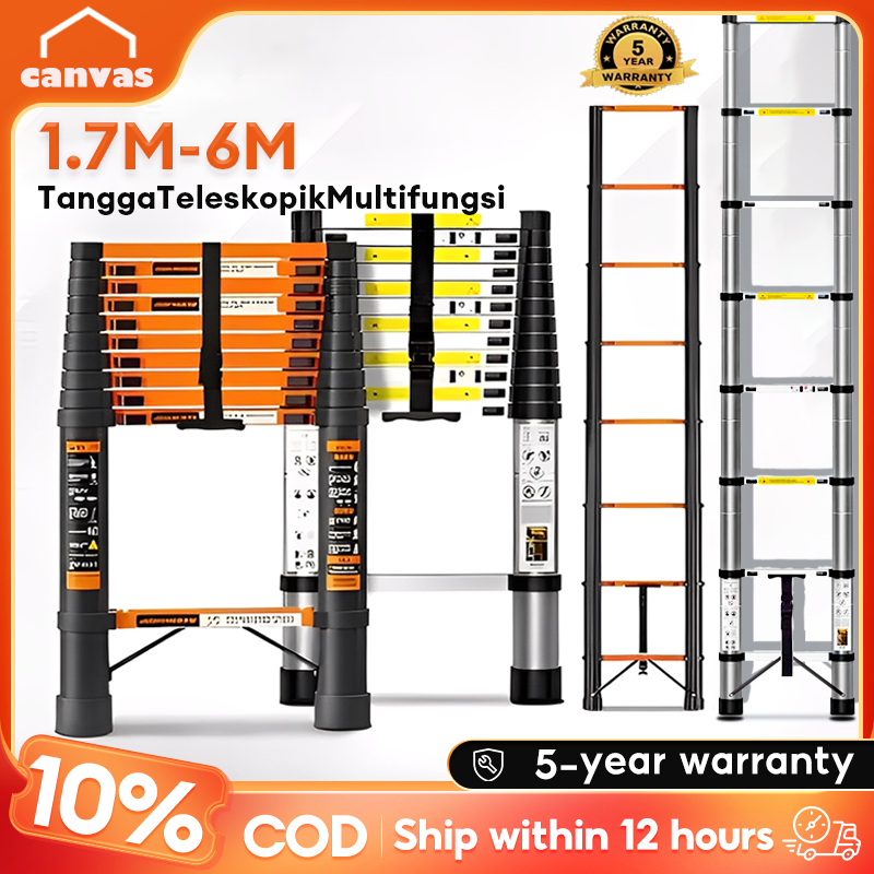 450KG Telescopic Foldable Ladder Folding Aluminum Ladder Multi-Function Domestic Ladders And ...