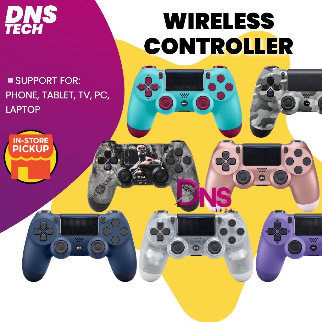 Bluetooth Wireless Controller Gaming Controller Gamepad Joystick Untuk Phone TV Android PC ...