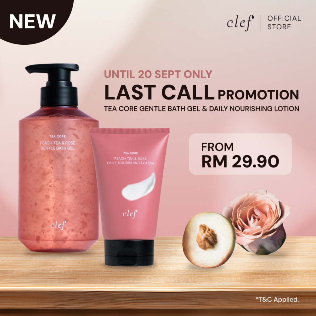 [PREORDER STARTS 9/10] CLEF Tea Core Series – Peach Tea & Rose Gentle ...