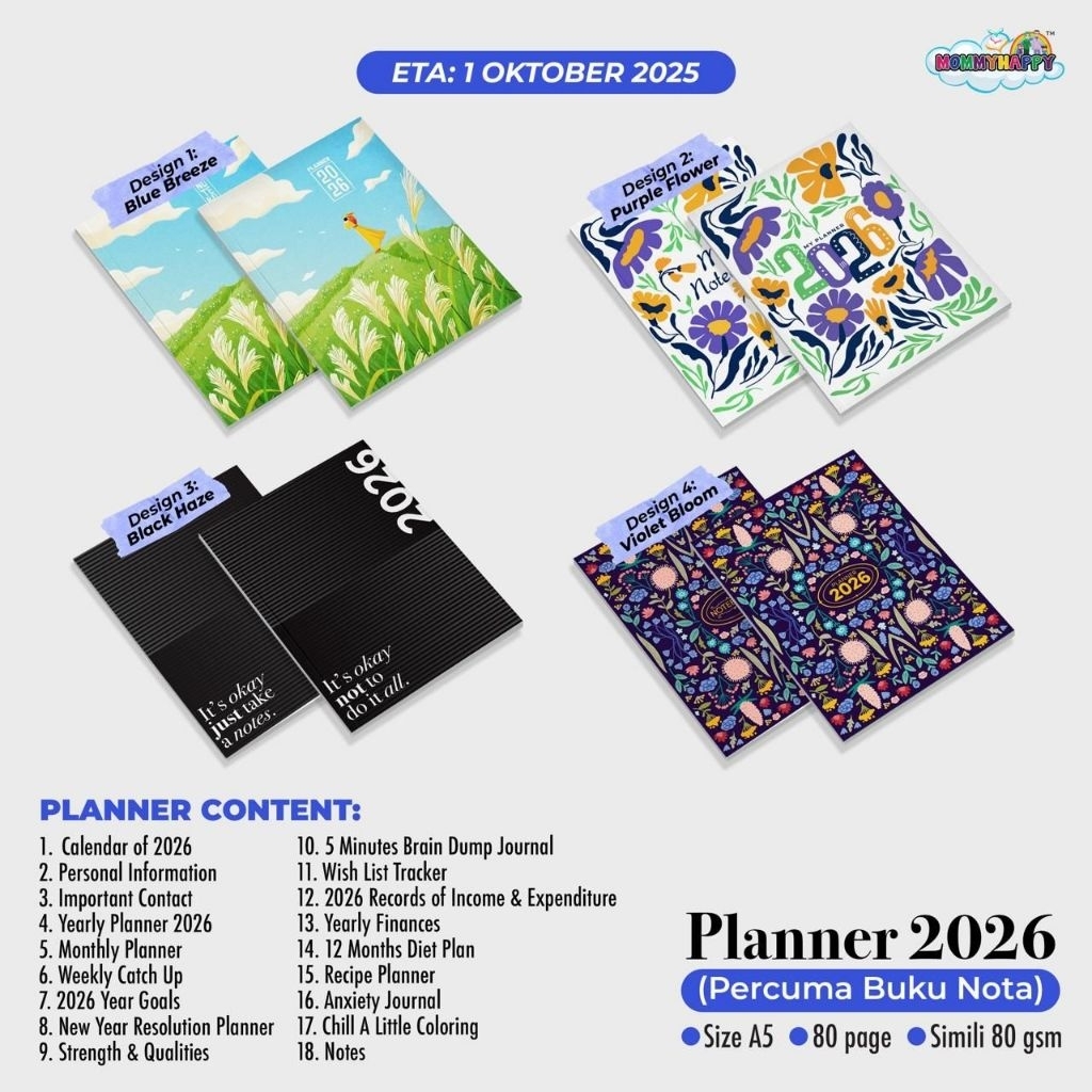 READY STOCK!! Planner Umum 2026 [Free Notebook] | Shopee Malaysia