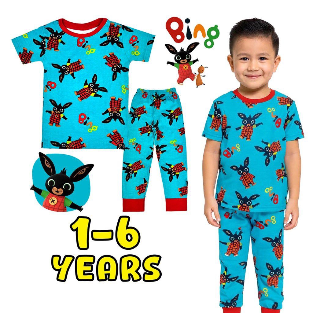 BAJU TIDUR/ SLEEPWEAR/ PIJAMA (1Y-6Y) BDM Light Blue BING Pajamas ...