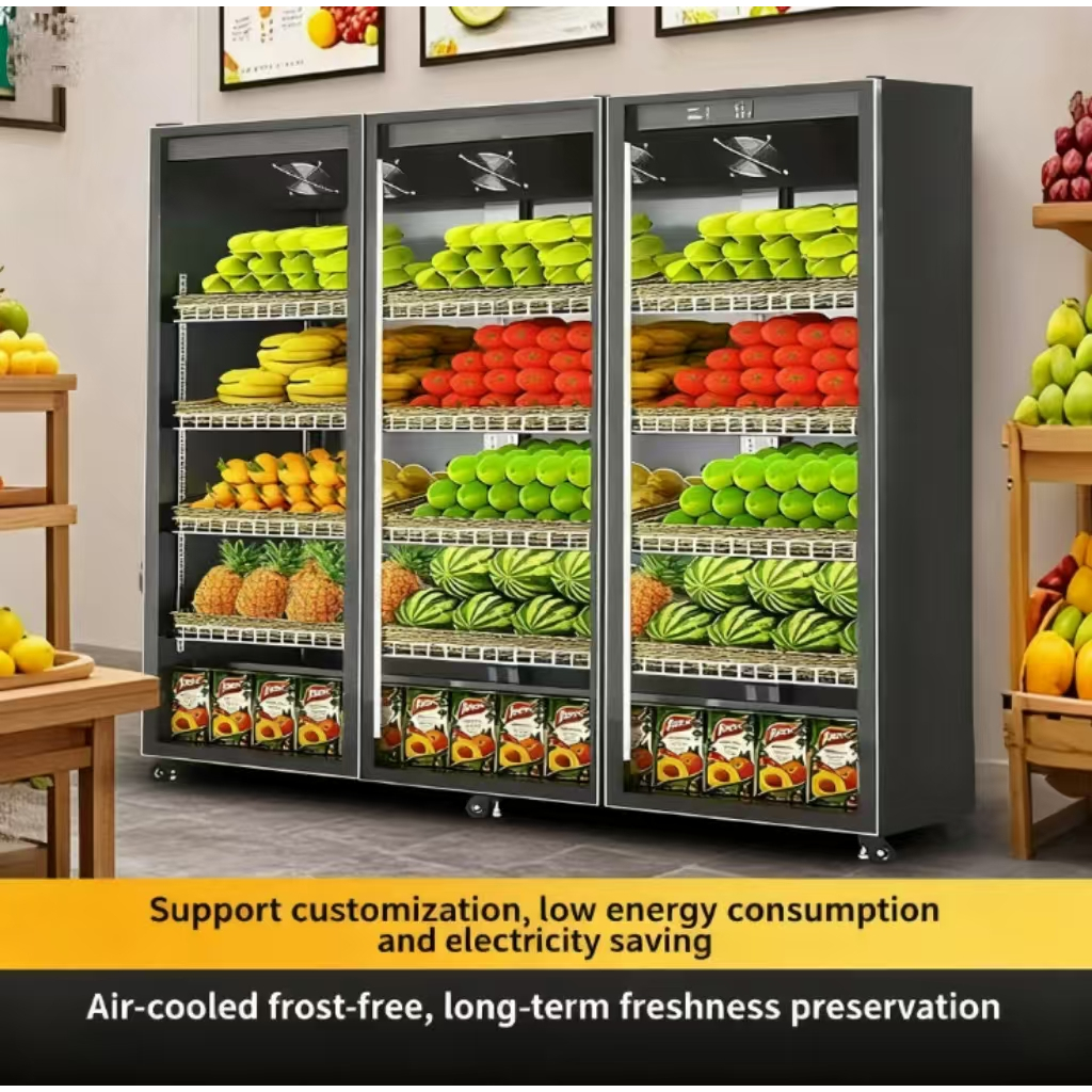 Fruit refrigeration display cabinet refrigerator vegetable dedicated ...