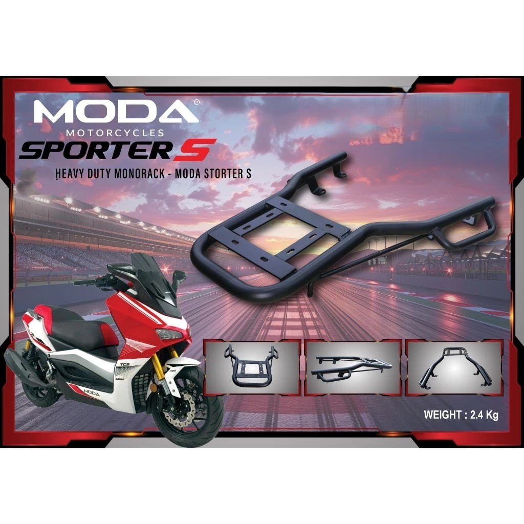 Rear Rack MODA Sporter S Heavy Duty Monorack Sporter S 250 Mono Rack ...