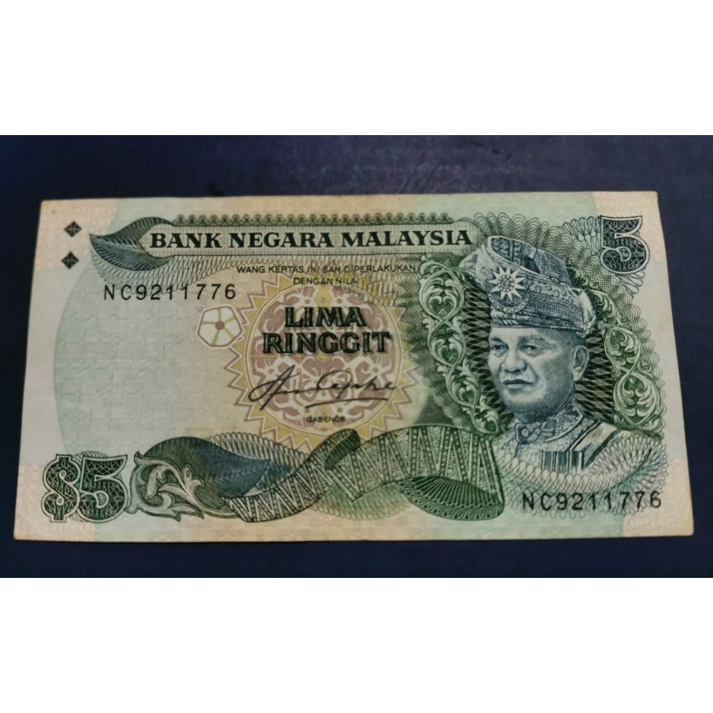 Offer M54 Banknote Malaysia Rm5 Siri 5 Flag Cross NC9211776 Condition ...