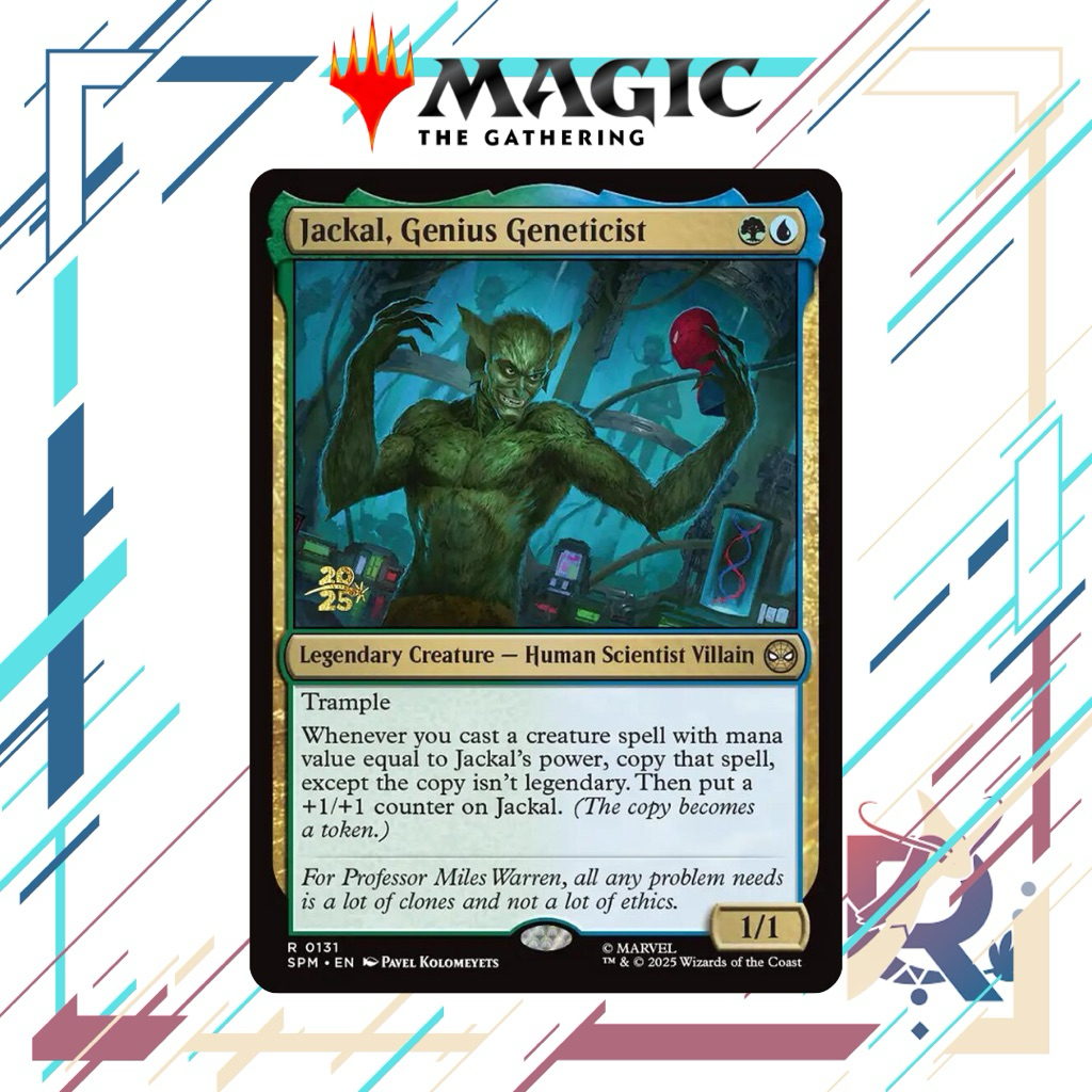 MTG x SpiderMan - Jackal, Genius Geneticist - Prerelease Cards (FOIL)(SEALED) | Shopee Malaysia