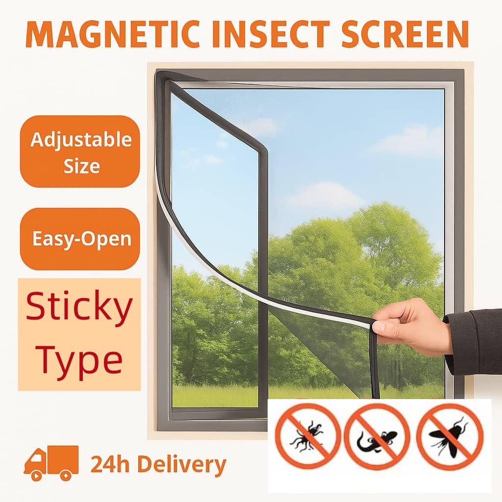 Magnetic Screen Sticky Type ( Full Set - ALL Frame ) DIY Insect Screen ...