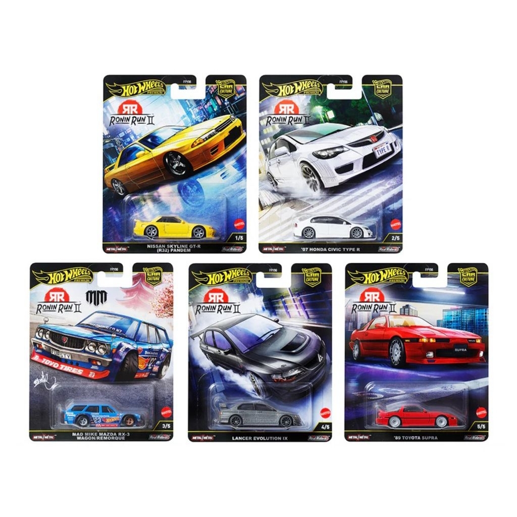 hotwheels ronin run 2 II / Honda civic type r fd2 / nissan skyline GT-R ...