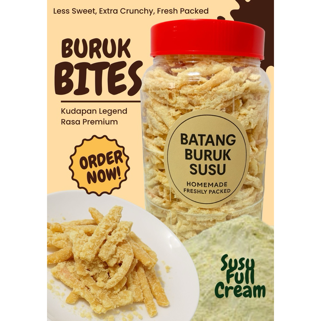 Biskut Batang Buruk Susu Sabah Kuih Kulit PopiHomemade Rangup Lemak ...