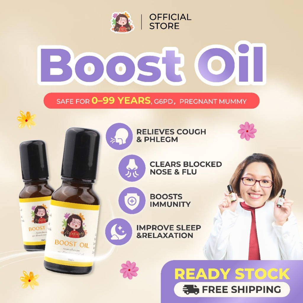 Jen Mommy 🤵🏻‍♀️ Boost Oil Pure Essential Oil Aroma Respiratory System ...