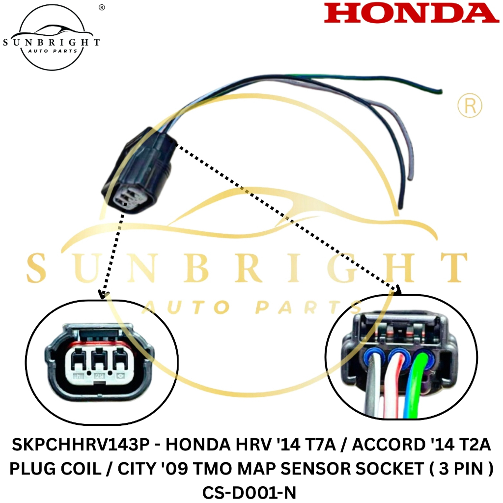 HONDA HRV '14 T7A / ACCORD '14 T2A PLUG COIL / CITY '09 TMO MAP SENSOR ...