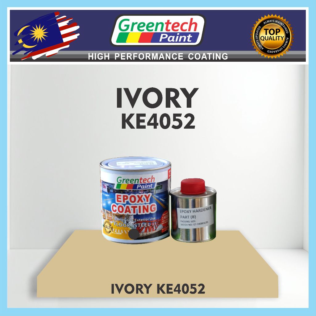 IVORY KE4052 // GLOSS ( 1LT OR 5LT ) COLY EPOXY FLOOR PAINT GREENTECH ...