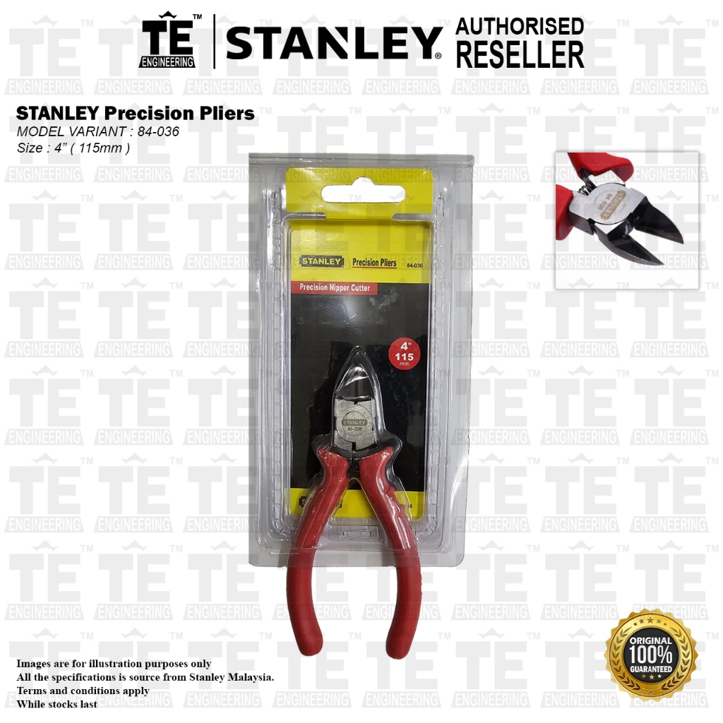STANLEY 4" / 115mm Precision Nipper Pliers 84-036 | Shopee Malaysia