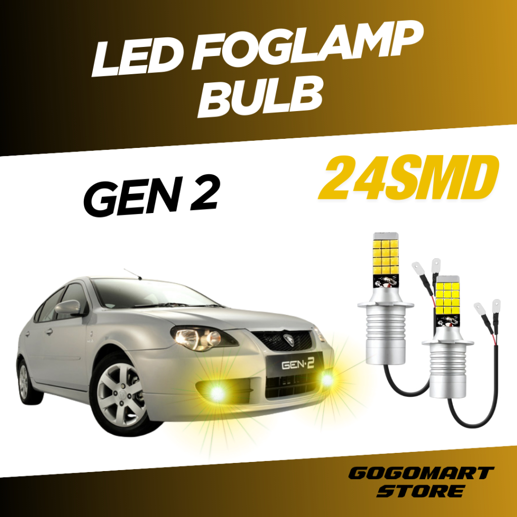 PROTON GEN2 FOG LAMP LED BULB Halogen Replacement Bright Lampu ...