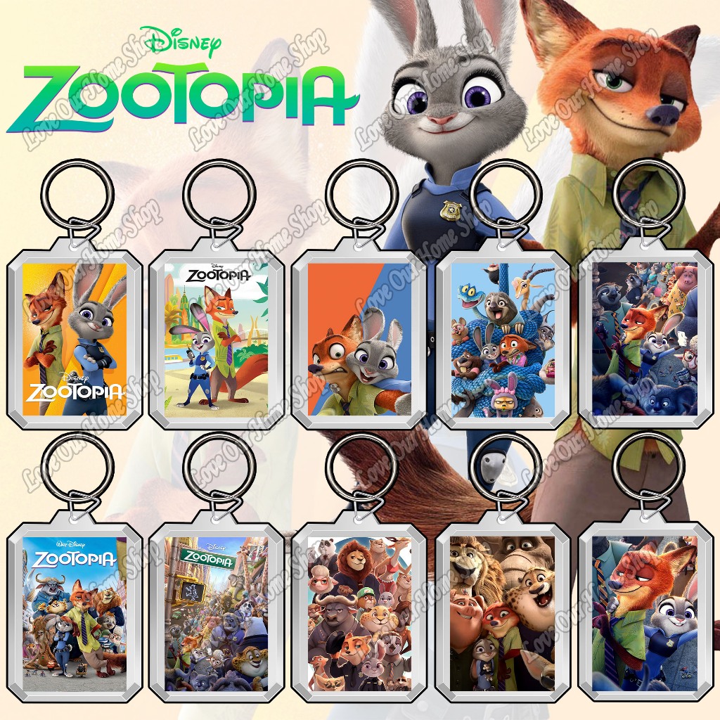 Acrylic Keychain Double Sided DIY, Transparent Keychain Disney ...