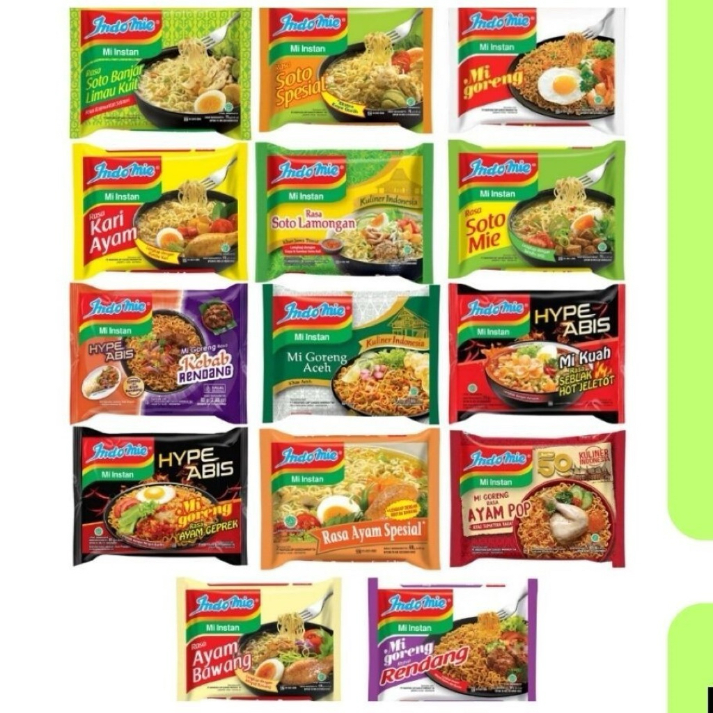 INDOMIE GORENG ALL VARIANT HALAL | Shopee Malaysia