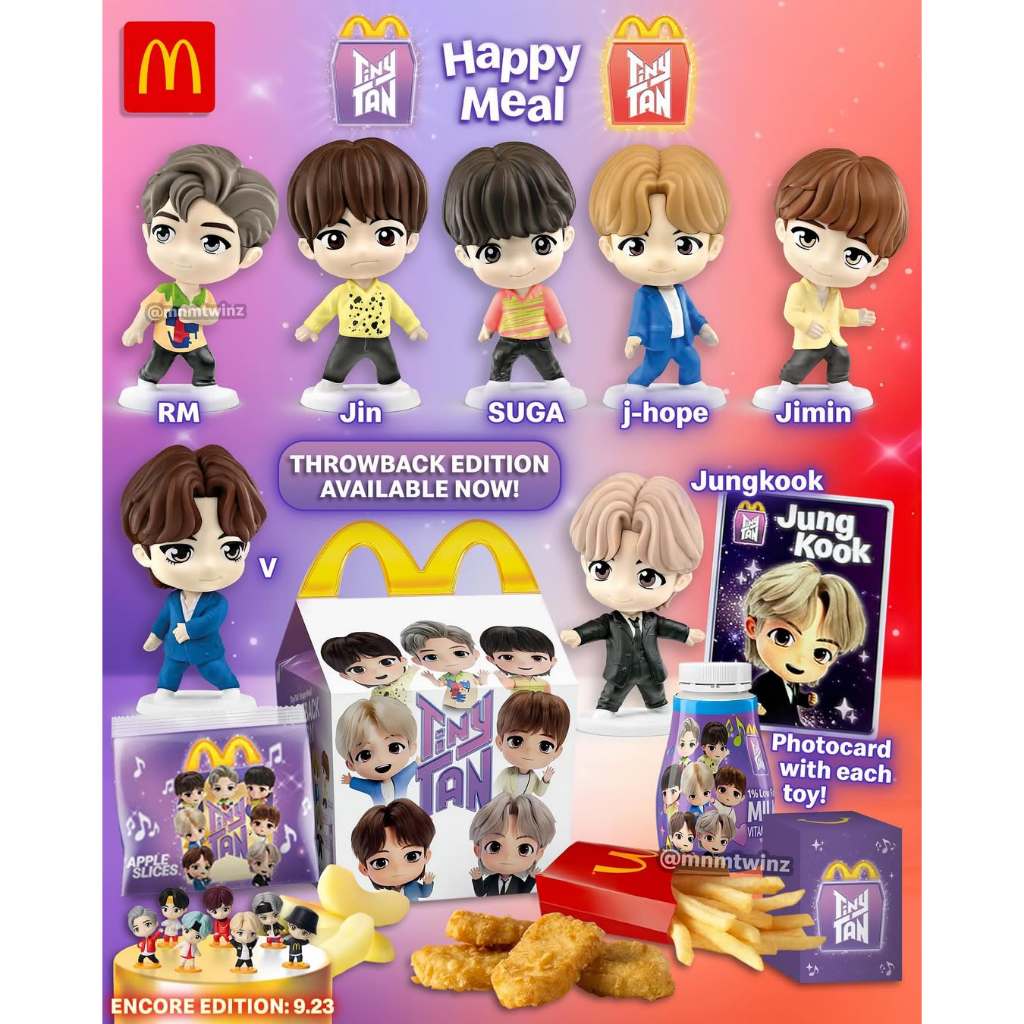 McD BTS X TINYTAN THROWBACK EDITION | Shopee Malaysia