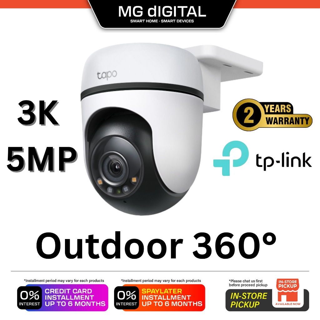 TP-Link Tapo C530WS / C520WS / C510W / C500 / C501GW | Outdoor Pan/Tilt CCTV WiFi 360° | Shopee ...