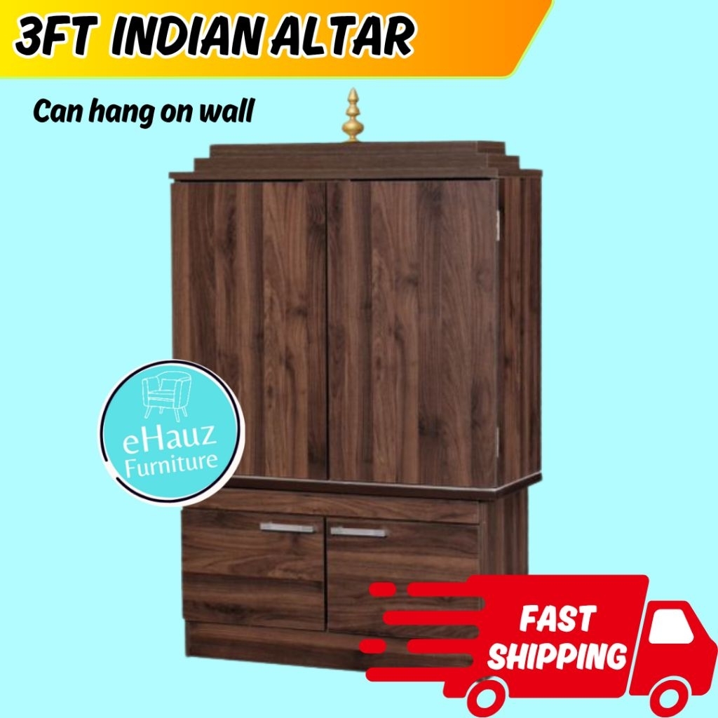 eHauz 3ft hanging Indian Altar - Almari Sembahyang Hindu Altar Prayers ...