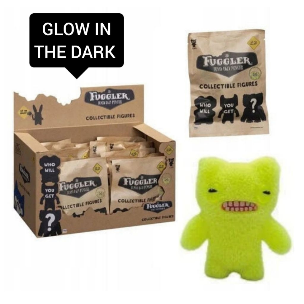 FUGGLER Collectible Figures - Rare MUNCH MUNCH GREEN (GLOW IN THE DARK) | Shopee Malaysia