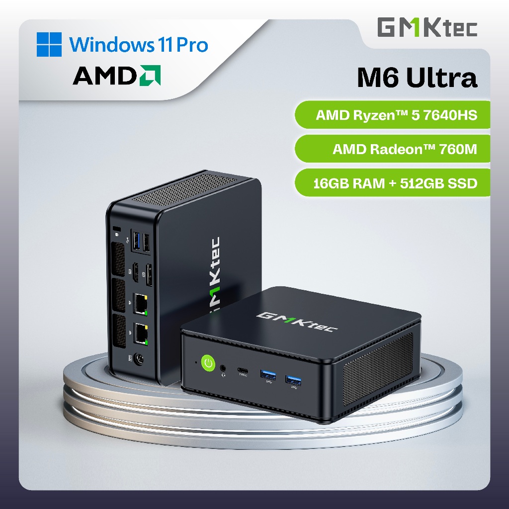 GMKtec M6 ULTRA Mini PC AMD Ryzen 5 7640HS AMD Radeon 760M 16GB DDR5 ...
