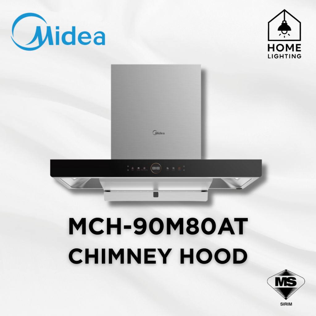 Midea Chimney Hood MCH-90M80AT Self Cleaning Gesture Control Duct Out ...