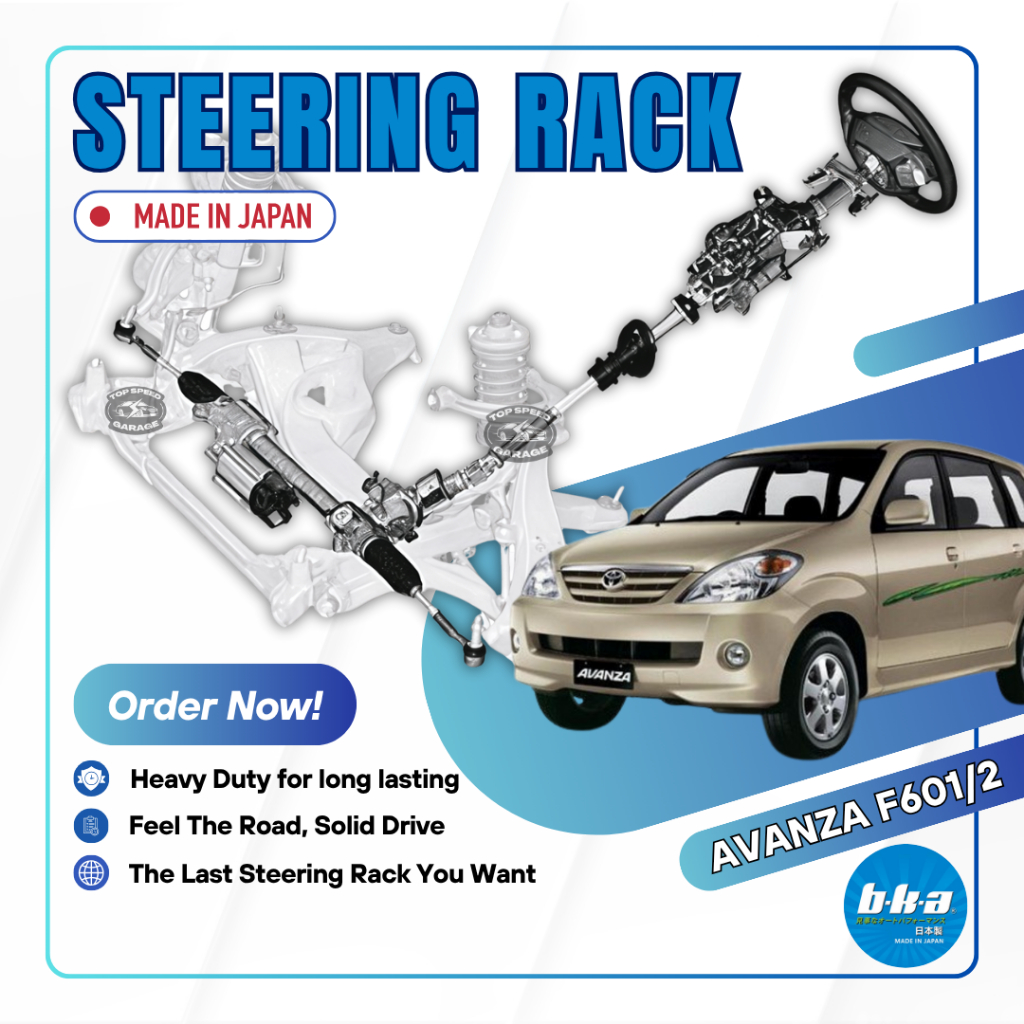 BKA - Toyota Avanza 1.3 F601/F602 - Heavy Duty Steering Rack & Rack End ...