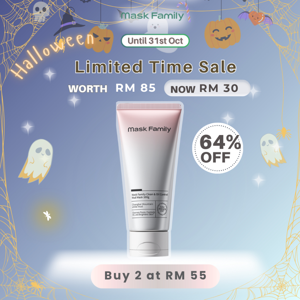 Mask Family Color-Changing Clean & Oil Control Mud Mask 100g | Shopee ...