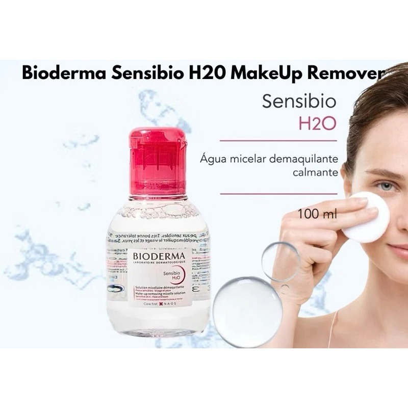 Bioderma Sensibio H2O Micelle Solution For Sensitive Skin 100ml Makeup ...