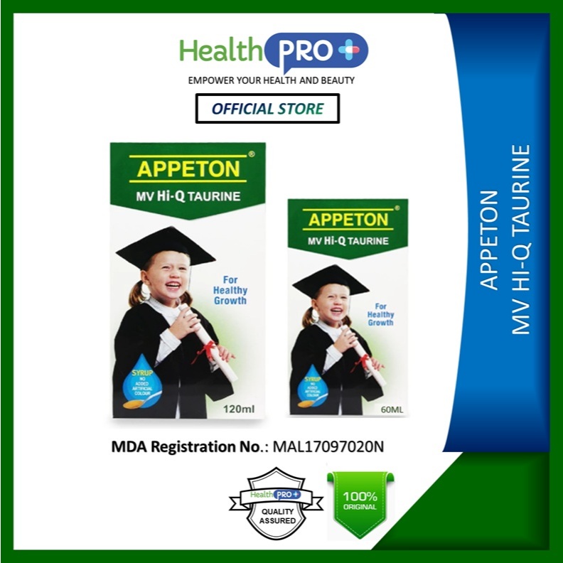 Appeton Multivitamins Hi-Q Taurine Syrup (60/120ml) EXPIRY:03/2027 ...