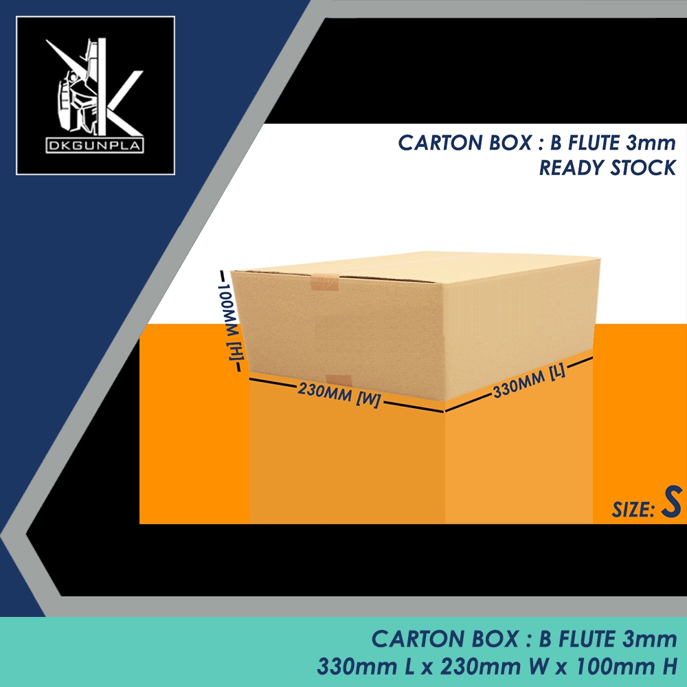 RSC Corrugated Carton Box B Flute 3mm Small (Shipping Box / Packaging ...