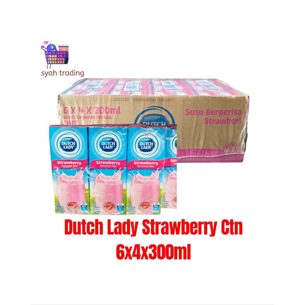 Dutch Lady Strawberry Ctn 6x4x200ml | Shopee Malaysia